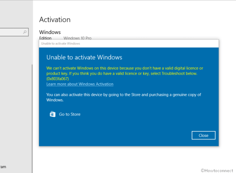 Fix 0x803fa067 Windows 10 activation error code easily Fix 0x803fa067 Windows 10 activation error code easily