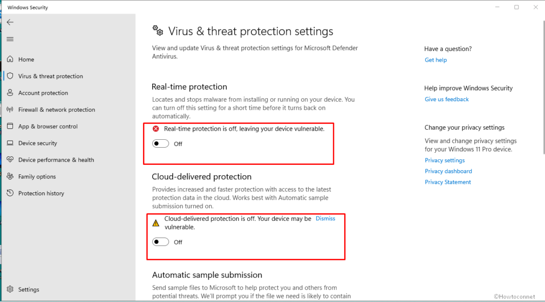 How to Fix Protection History missing in Windows 11 or 10