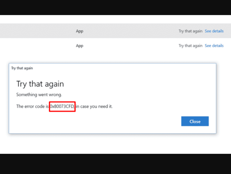 Fix Microsoft Store Error Code 0x80073CFD in Windows 11 or 10