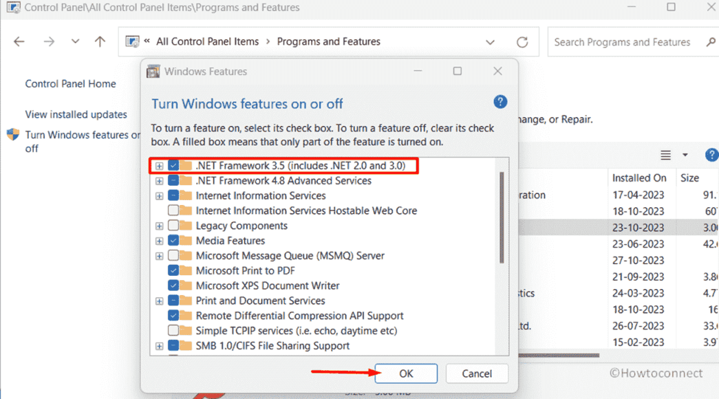 Fix .NET framework 3.5 installation error 0x800f0950 in Windows 11