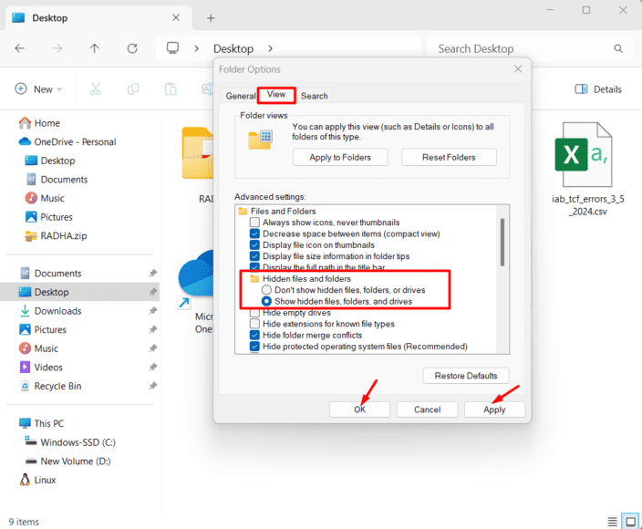 How to Show Hidden files in Windows 11 (Best ways)