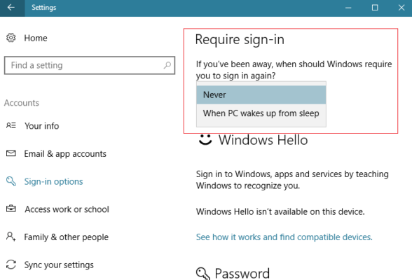 How to Access and Use Accounts Settings in Windows 10