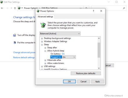 How to Enable or Disable Allow Hybrid Sleep in Windows 10