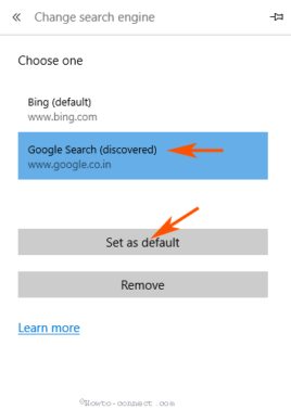 How to Change Default Search Engine From Bing to Google in Edge