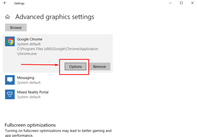Customize Graphics Performance Preference for Apps in Windows 10