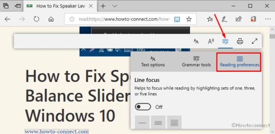 How to Enable Line Focus in Edge Browser