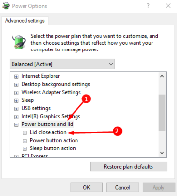 How to Customize Closing Lid Settings in Windows 10