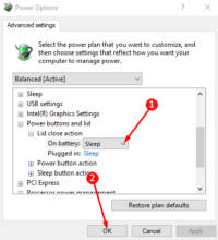 How to Customize Closing Lid Settings in Windows 10