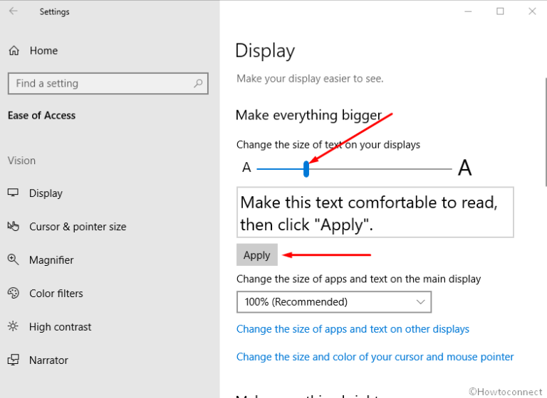 How to Decrease and Increase Text Size in Windows 10