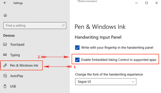 How to Disable, Enable Handwriting Panel on Windows 10