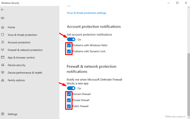 How to Disable / Enable Notifications in Windows Security on Windows 10