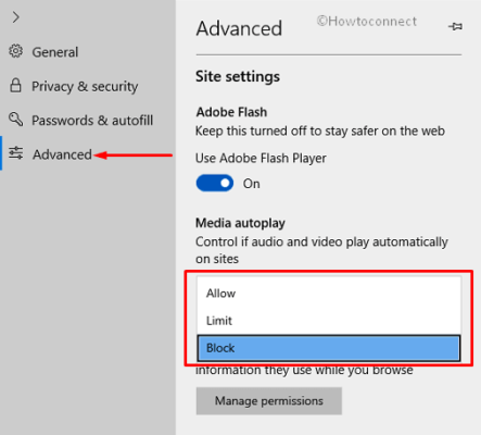 How to Enable or Disable Autoplay Videos In Microsoft Edge Browser