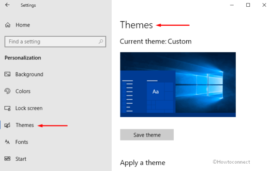 How to Open Themes Settings in Windows 10