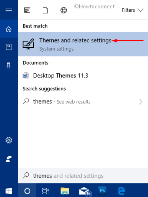 How to Open Themes Settings in Windows 10