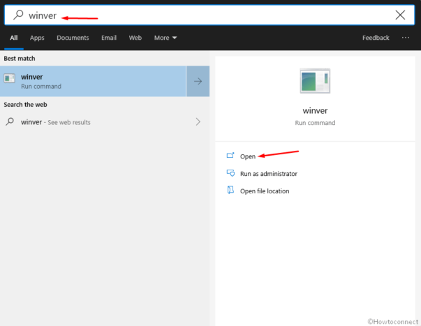 How to Open Winver in Windows 11 or 10