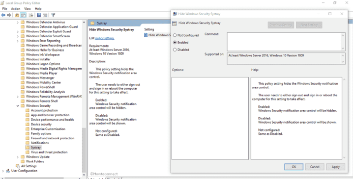 How to Remove Windows Security System Tray Icon in Windows 11 or 10