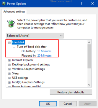 How to Customize Power Options Advanced Settings in Windows 10