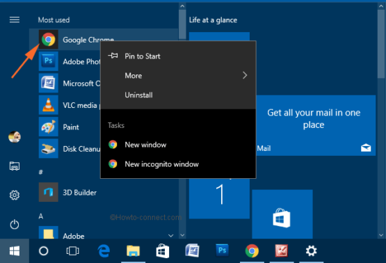 How to Show Jump Lists on Start and Taskbar in Windows 10