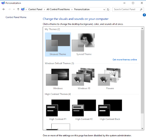 How to Prevent Users From Changing Theme in Windows 10 How to Prevent Users From Changing Theme in Windows 10