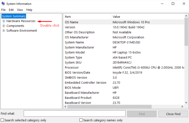 How to See System Information in Windows 10