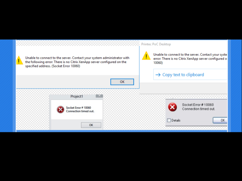 Fix Socket Error 10060 In Windows Proxy SMTP FTP Citrix 