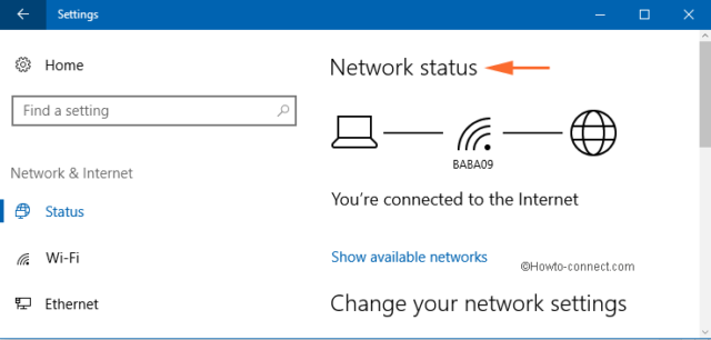 Ethernet status - indimg