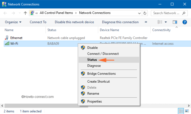 How to View Network Status in Windows 10