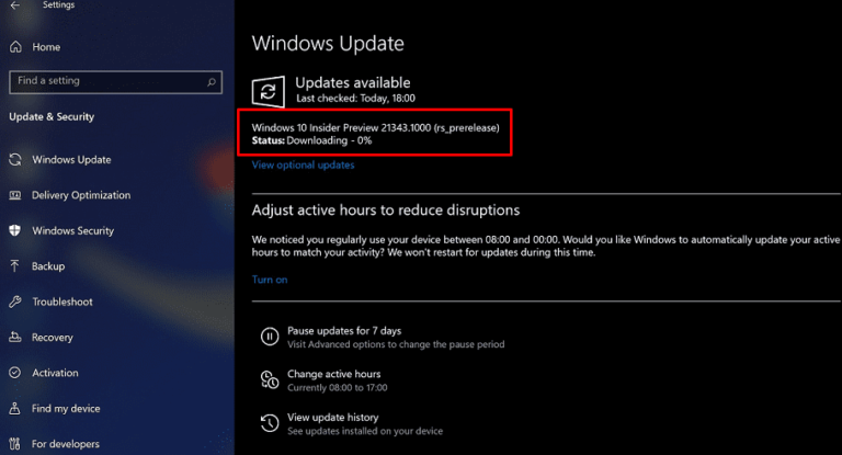 Windows 10 Build 21343 Rolled out with Easy to differentiate System icons