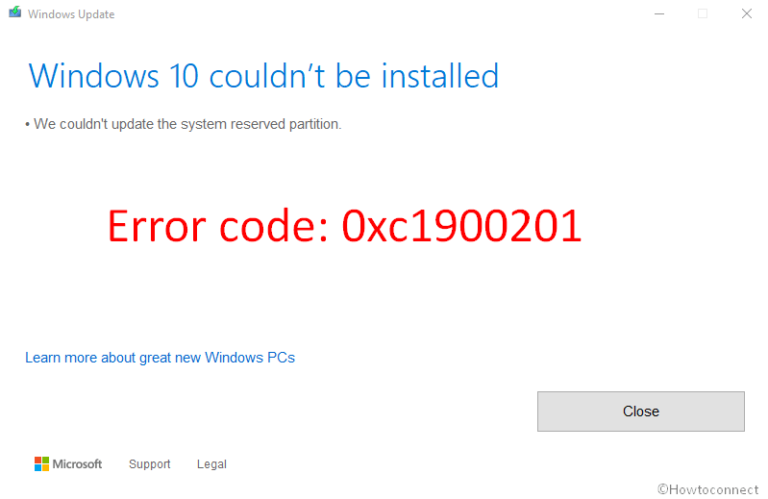 Fix Error Code 0xc1900201 We Couldn t Update System Reserved Partition fix-error-code-0xc1900201-we-couldn-t-update-system-reserved-partition