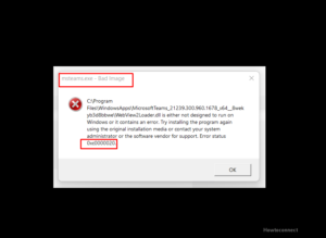 Fix msteams.exe - Bad image Error 0xc0000020 in Windows 11