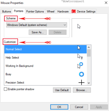 How to Customize Mouse Pointer on Windows 10 and Change Scheme
